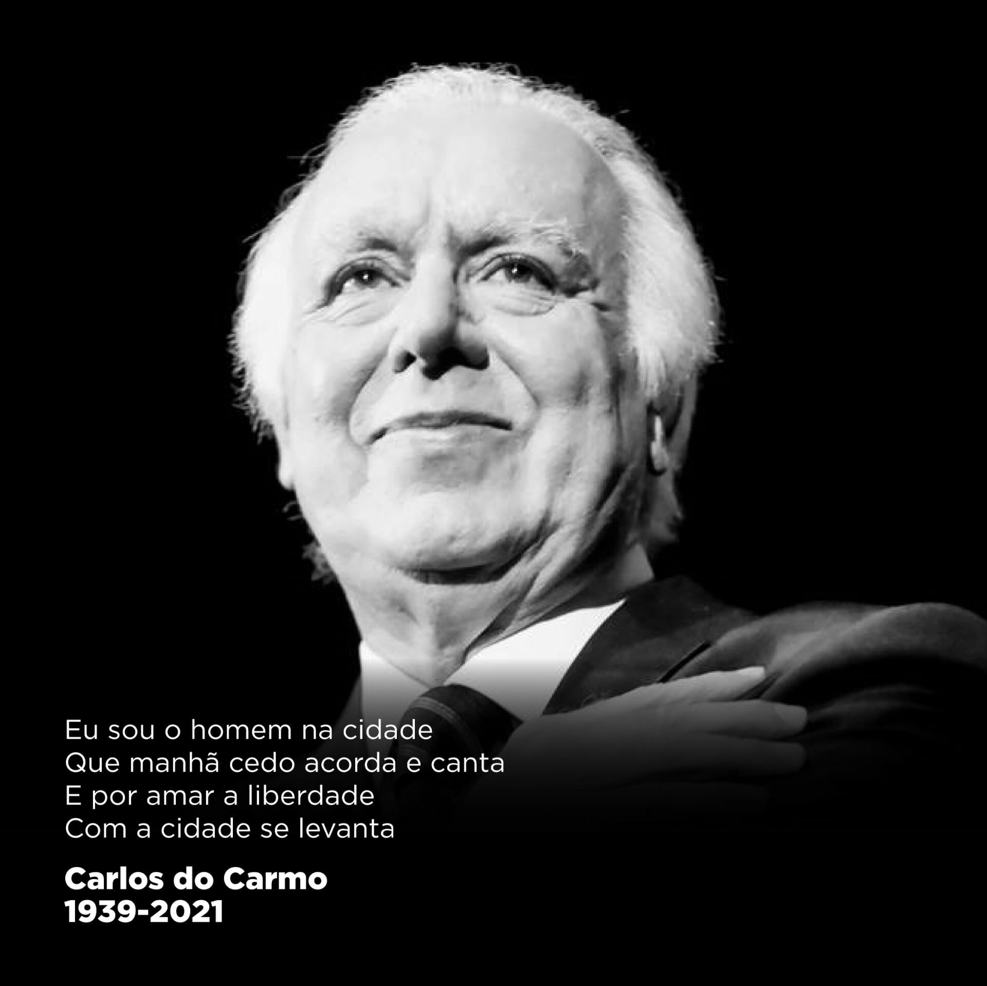 Nota de pesar pela morte de Carlos do Carmo | Partido Socialista